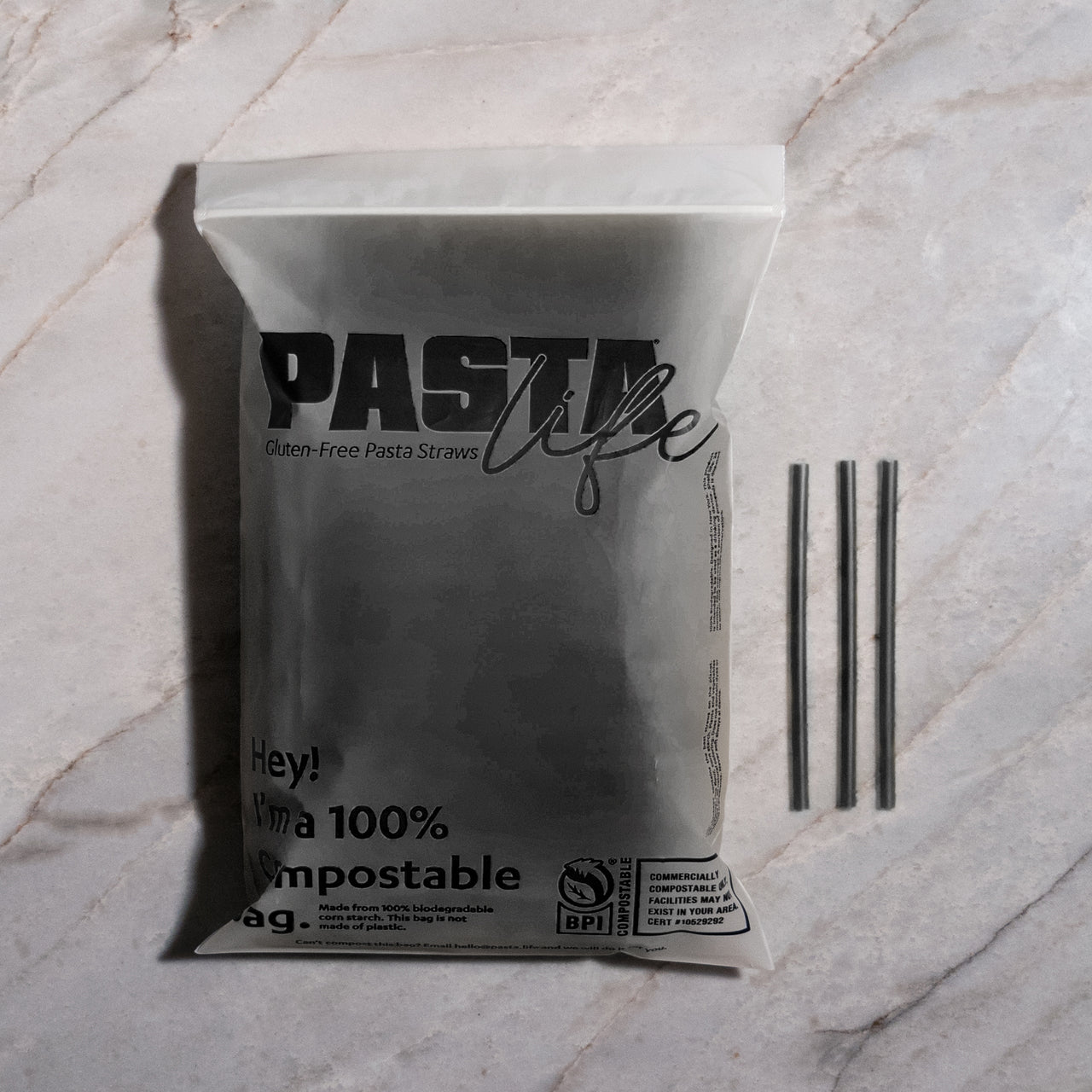 Pasta Straws by PASTA LIFE® | Biodegradable straws for drinks | Bulk