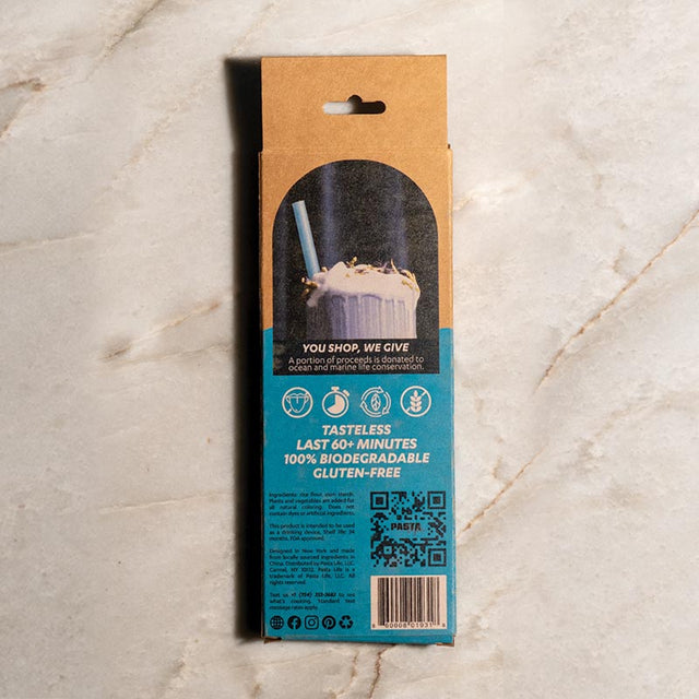 Pasta Straws by PASTA LIFE® | Biodegradable straws for drinks | Bulk