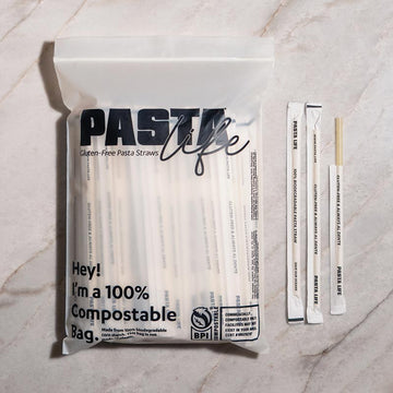 Pasta Straws by PASTA LIFE® | Biodegradable straws for drinks | Bulk